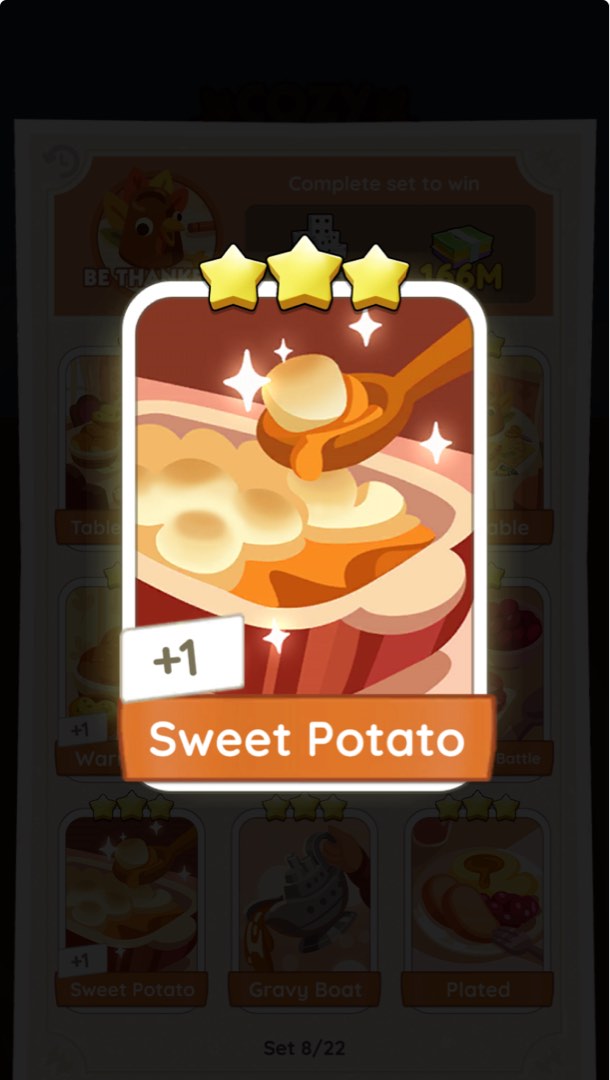 Monopoly Go - Sweet Potato Card, Hobbies & Toys, Toys & Games on Carousell