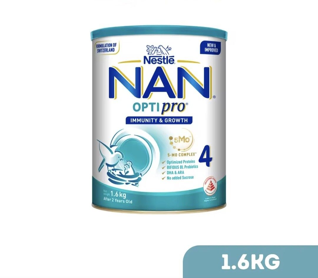 Nestle NAN Optipro 4 Infant Formula 1.6kg, Babies & Kids, Nursing & Feeding, Breastfeeding ...
