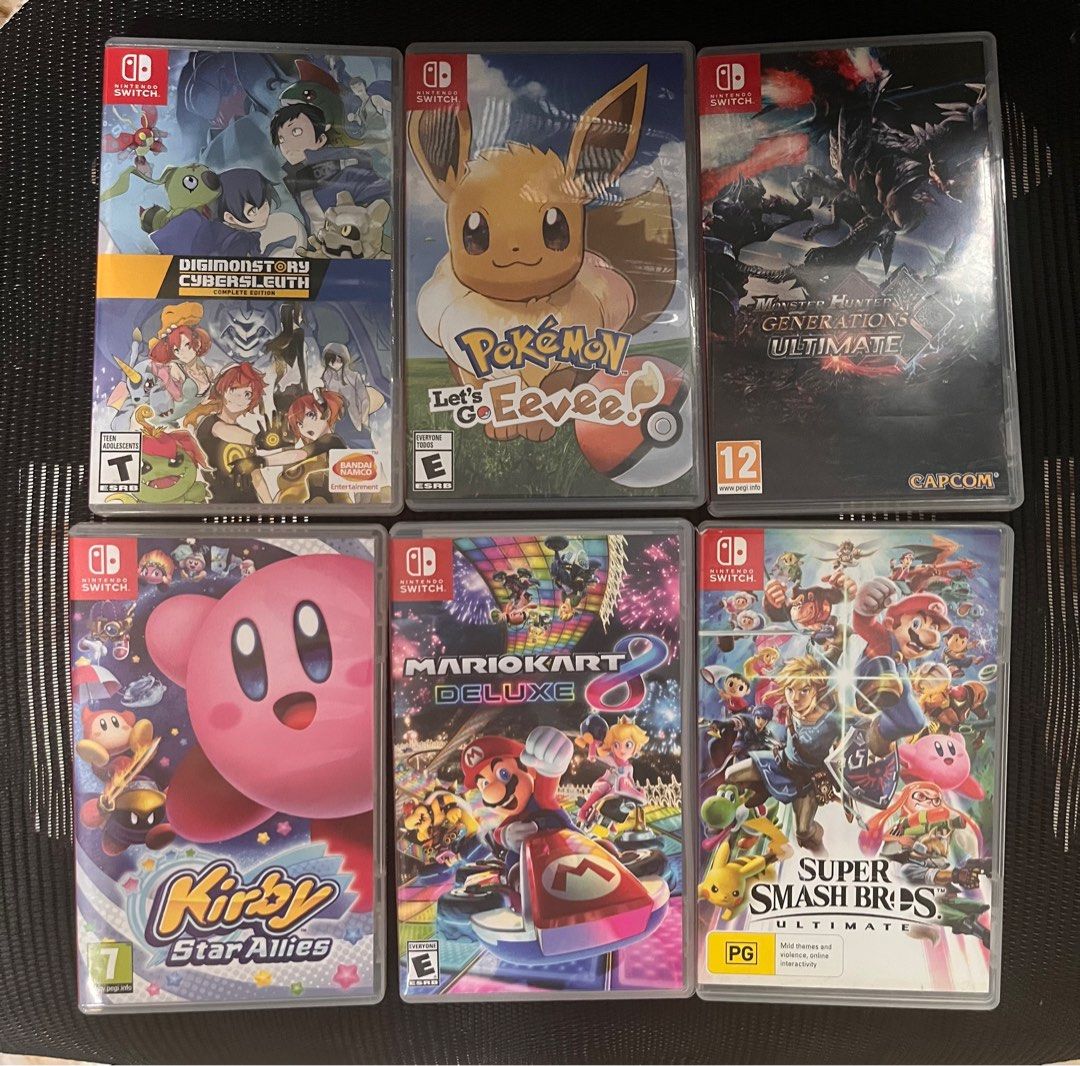 Nintendo Switch Games - Digimon, Pokemon, Mario Kart, Smash Bros, Video ...