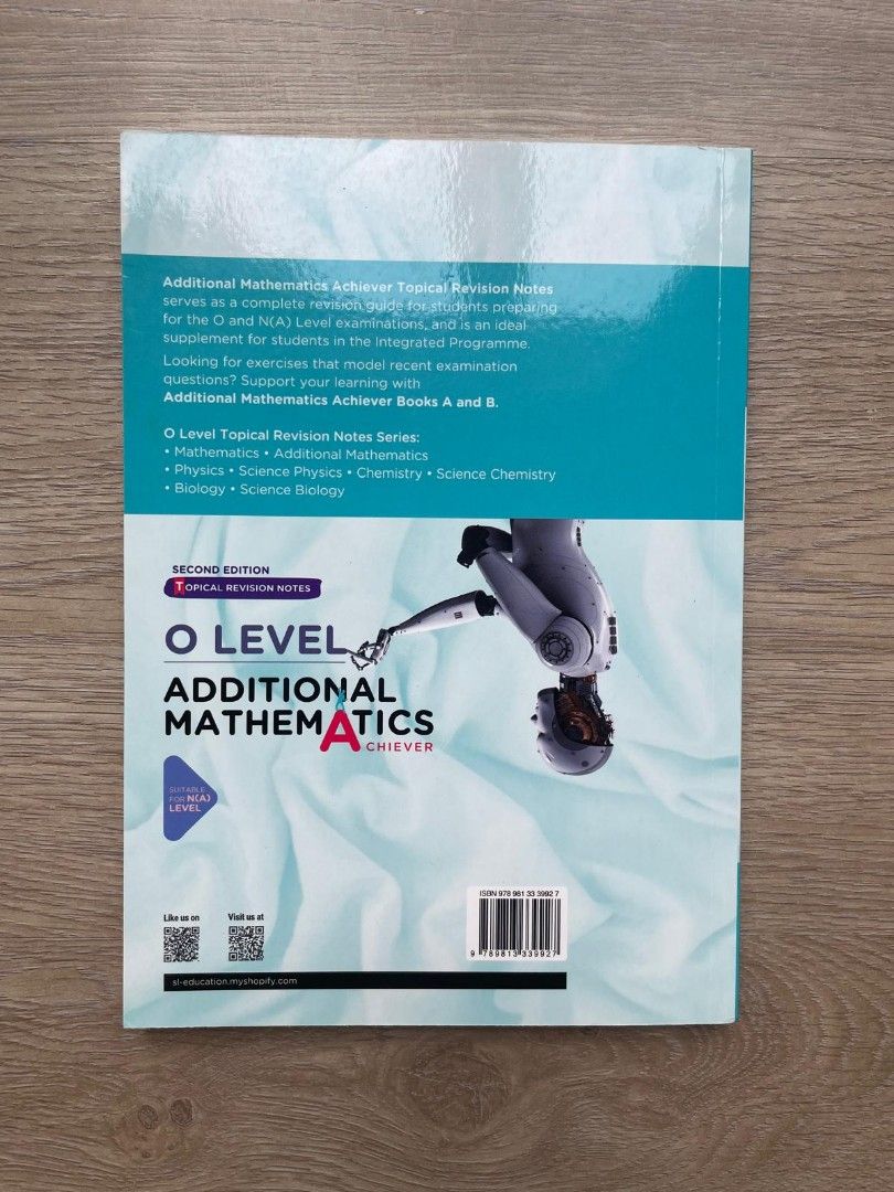 O Level Additional Mathematics Achiever Topical Revision Notes, Hobbies ...