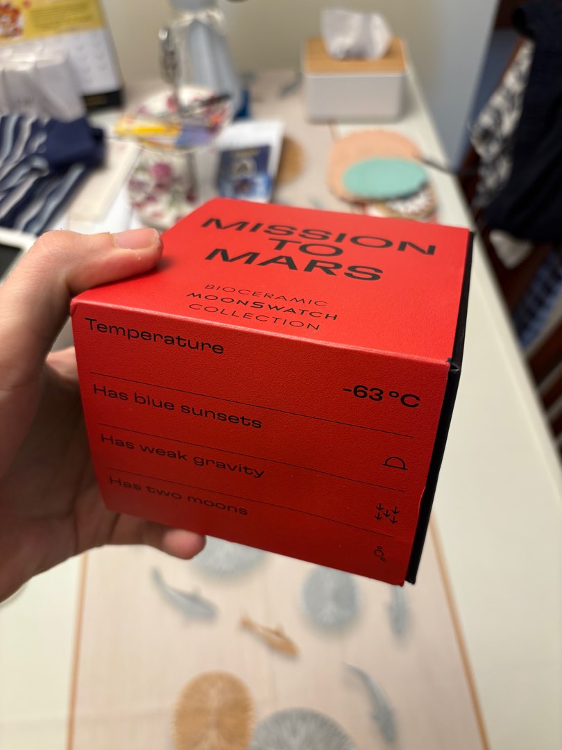 Omega x Swatch Moonswatch Red, Luxury, Watches on Carousell