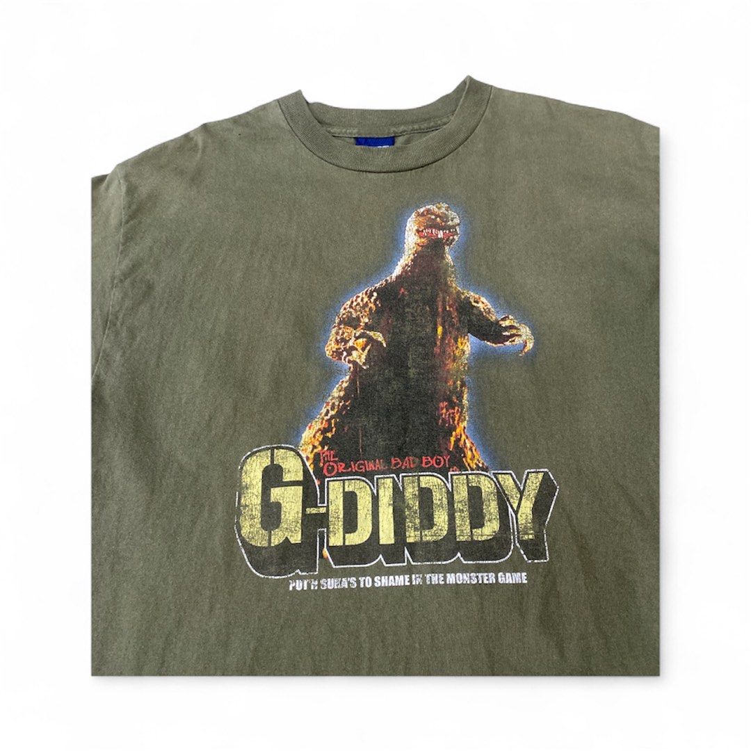 Original Bad Boy G-Diddy Godzilla Graphic Tee, Men's Fashion, Tops ...