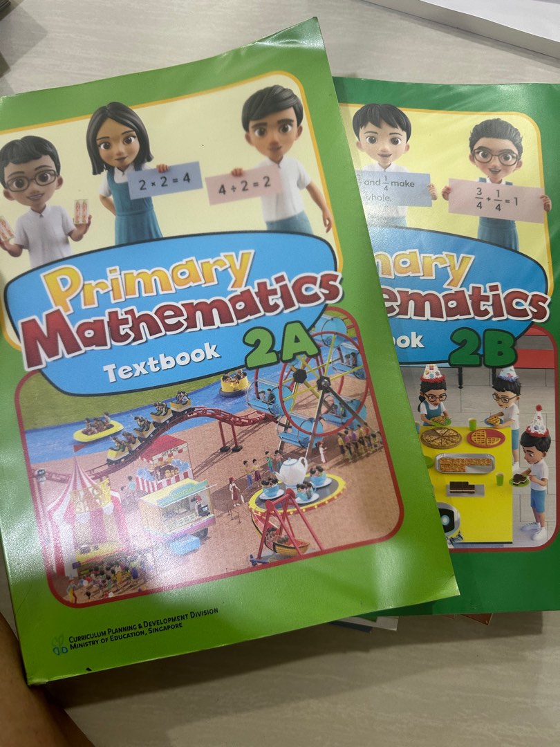 P2 Mathematics Textbook 2A & 2B, Hobbies & Toys, Books & Magazines ...