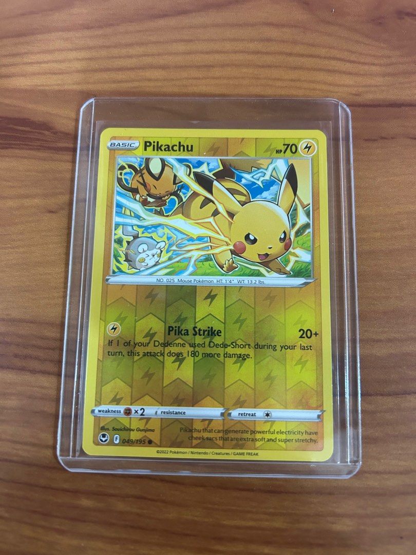 Pikachu 049/195 pokemon, Hobbies & Toys, Toys & Games on Carousell