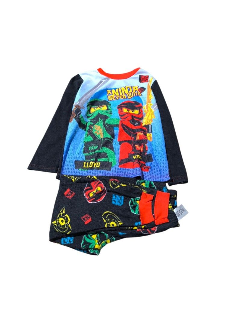 Preloved Lego Ninjago Pajama Set Size 6/7, Babies & Kids, Babies & Kids ...