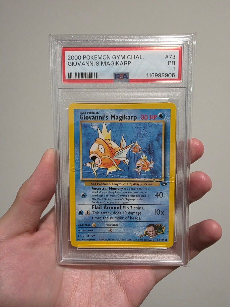 PSA1 Giovanni's Magikarp #73, Hobbies & Toys, Toys & Games on Carousell