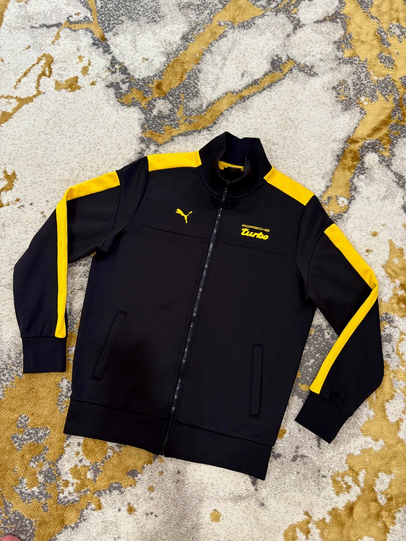 Puma Porsche Turbo Jacket - Black/Yellow - M, Men's Fashion, Coats ...