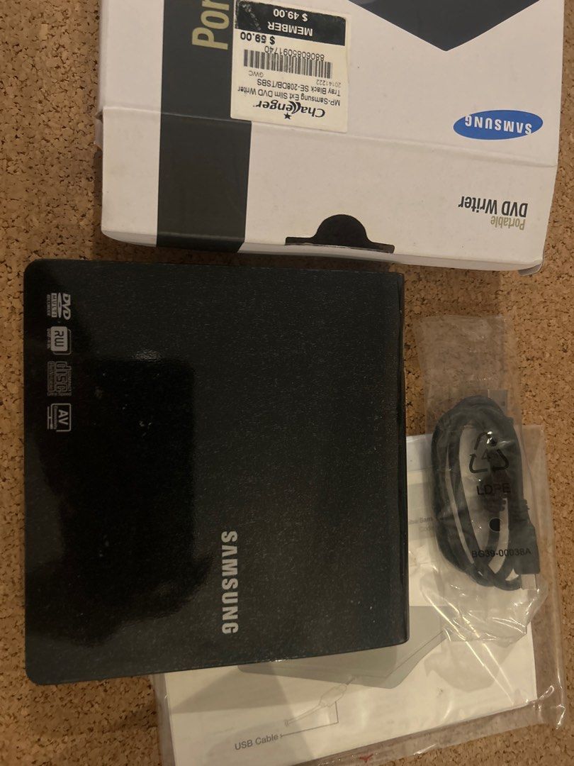Samsung Portable DVD Writer SE-208, Computers & Tech, Parts ...