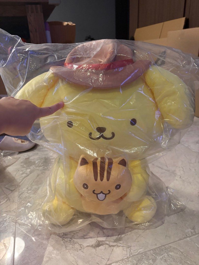 Sanrio Pompompurin Plush with Cowboy Hat, Hobbies & Toys, Toys & Games ...