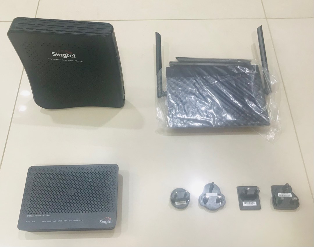 Singtel Wifi Gigabit Router AC 1900/Wifi 6 Router/Optical Network ...