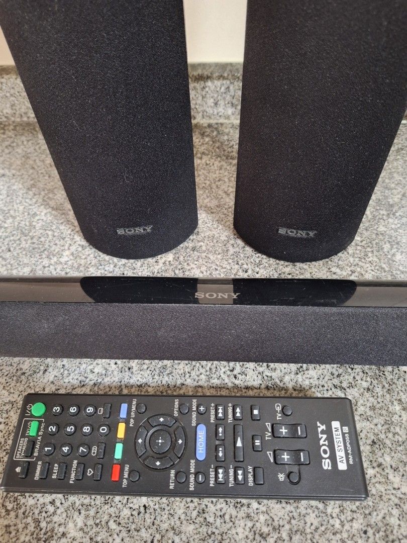 Sony AV System Soundbar with Speakers and Remote, Audio, Soundbars ...