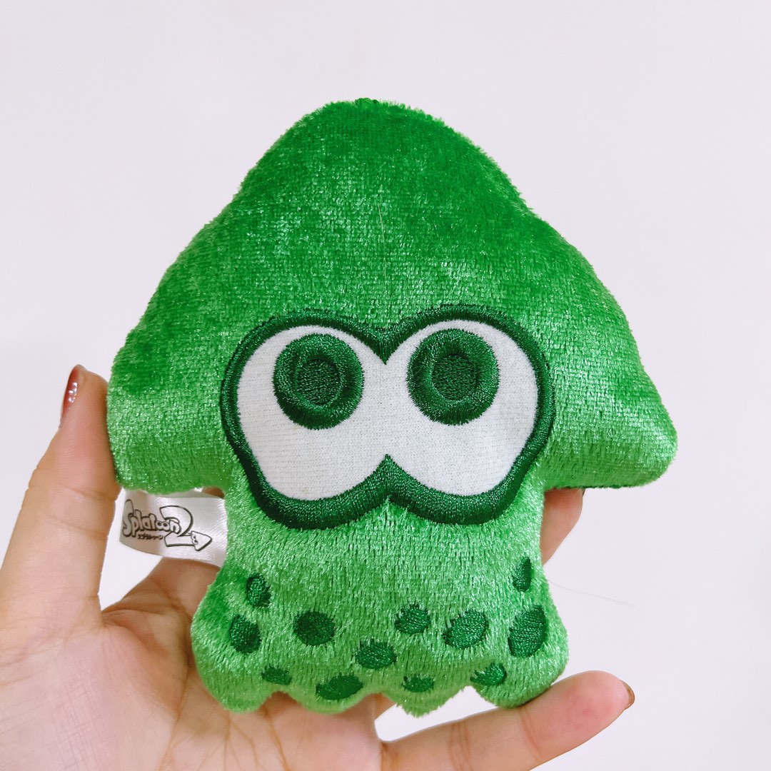 Splatoon 2 Green Squid Plushie Keychain - Plushy Soft Toy Bag Charm ...