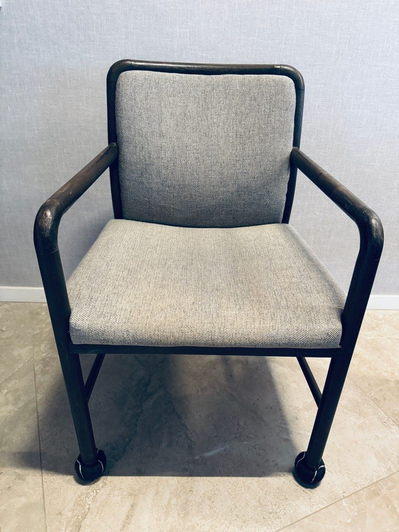 Sturdy wooden frame chair, Furniture & Home Living, Furniture, Chairs ...