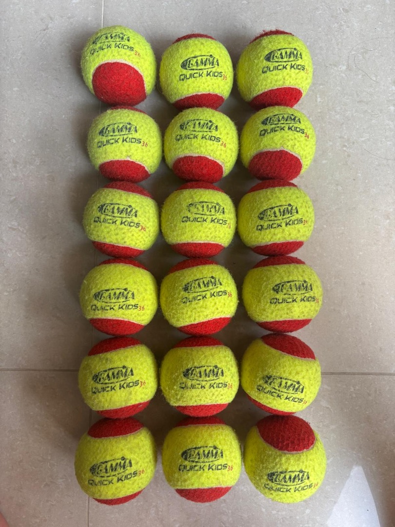 Tennis balls for kids (Red), Sports Equipment, Sports & Games, Racket ...