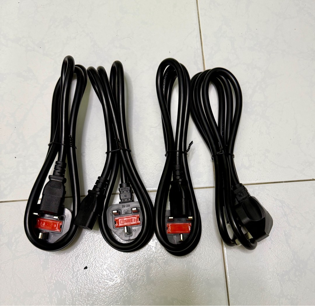 UK Power Cables - 13A 250V, Computers & Tech, Parts & Accessories ...