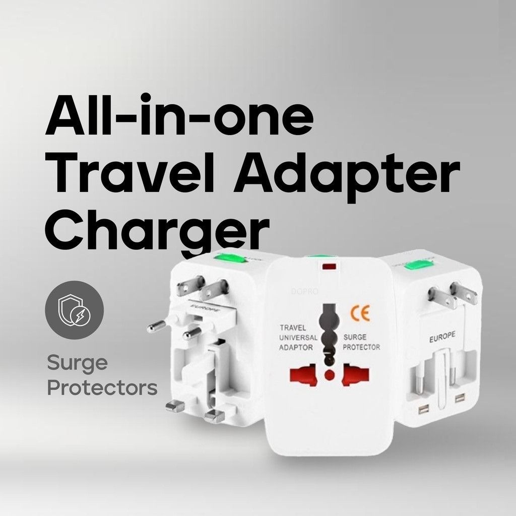 Universal Travel Power Adapter All-in-One Plug for UK, Europe, US ...