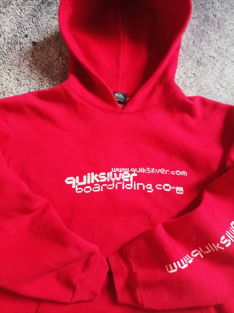 Vintage 90s rare hoodie quiksilver not vintage billabong quicksilver ...