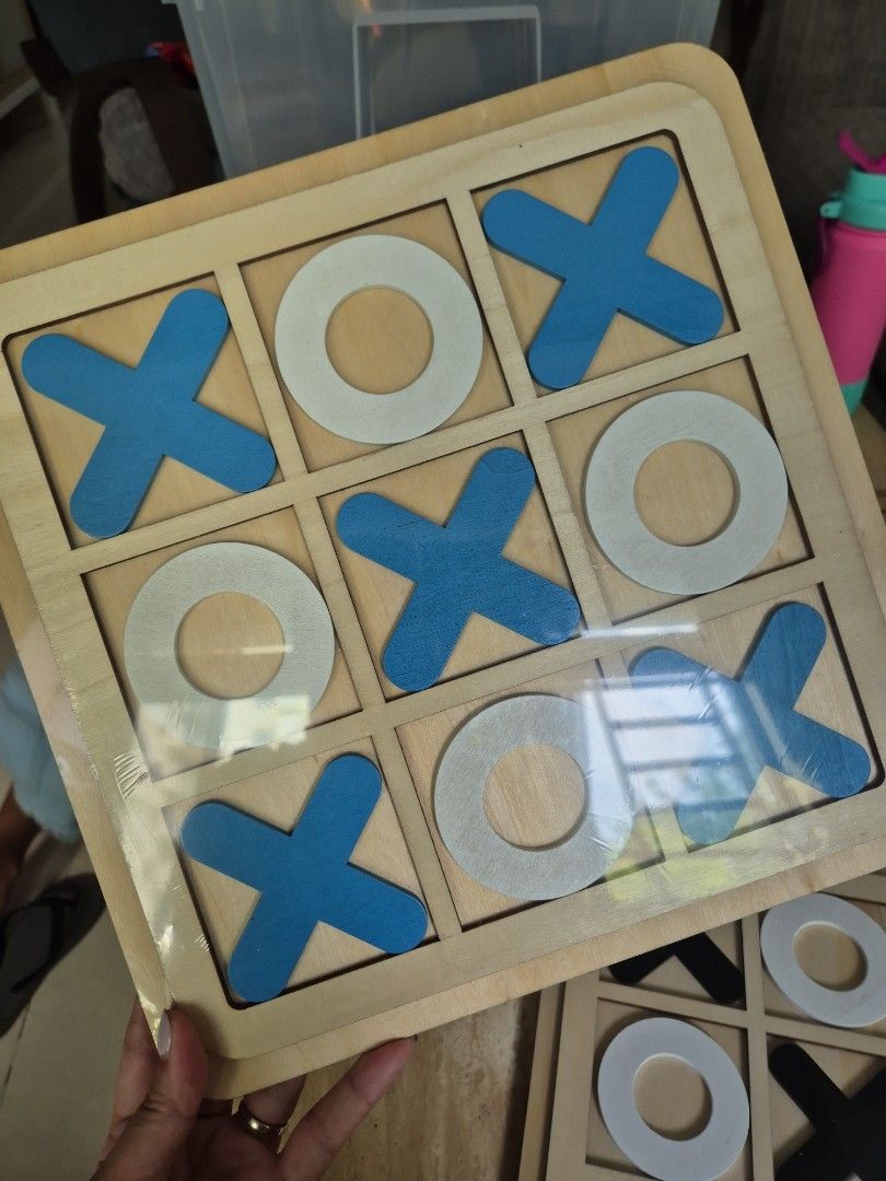 Wooden Tic Tac Toe Game Set, Hobbies & Toys, Toys & Games on Carousell