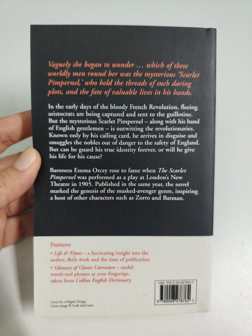 [100% Original] The Scarlet Pimpernel by Baroness Orczy (Collins ...