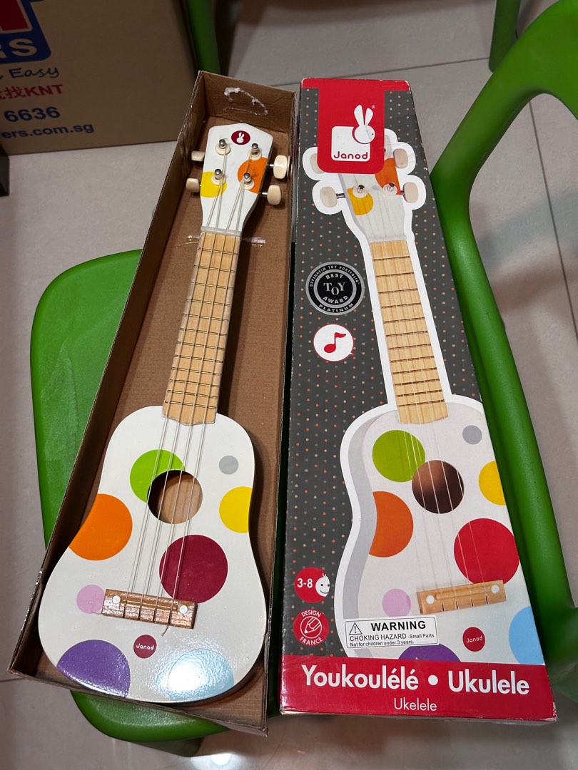 $12 Janod Polka Dot Ukulele, Hobbies & Toys, Musical Instruments on ...