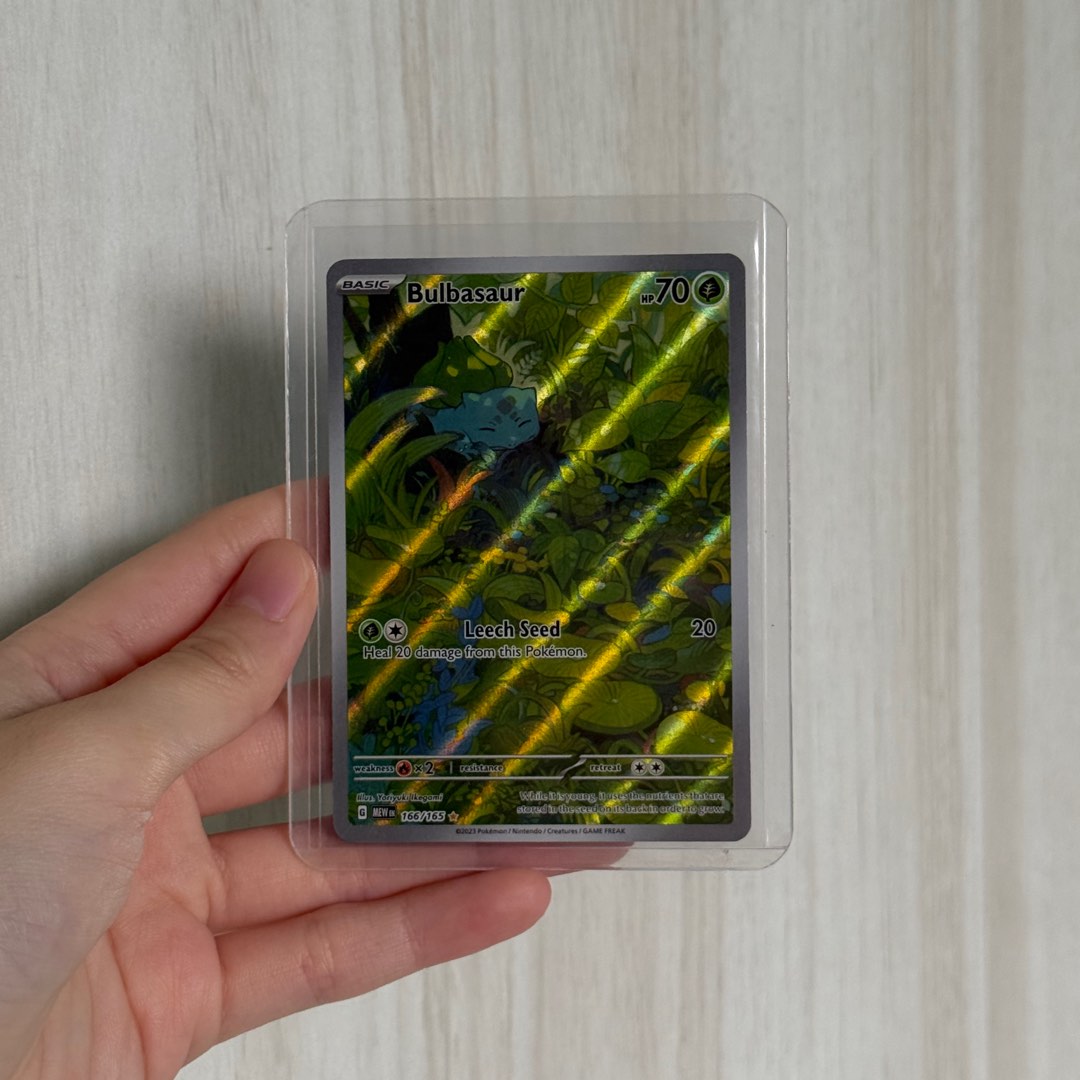 151 bulbasaur illustration rare #166/165, Hobbies & Toys, Toys & Games ...