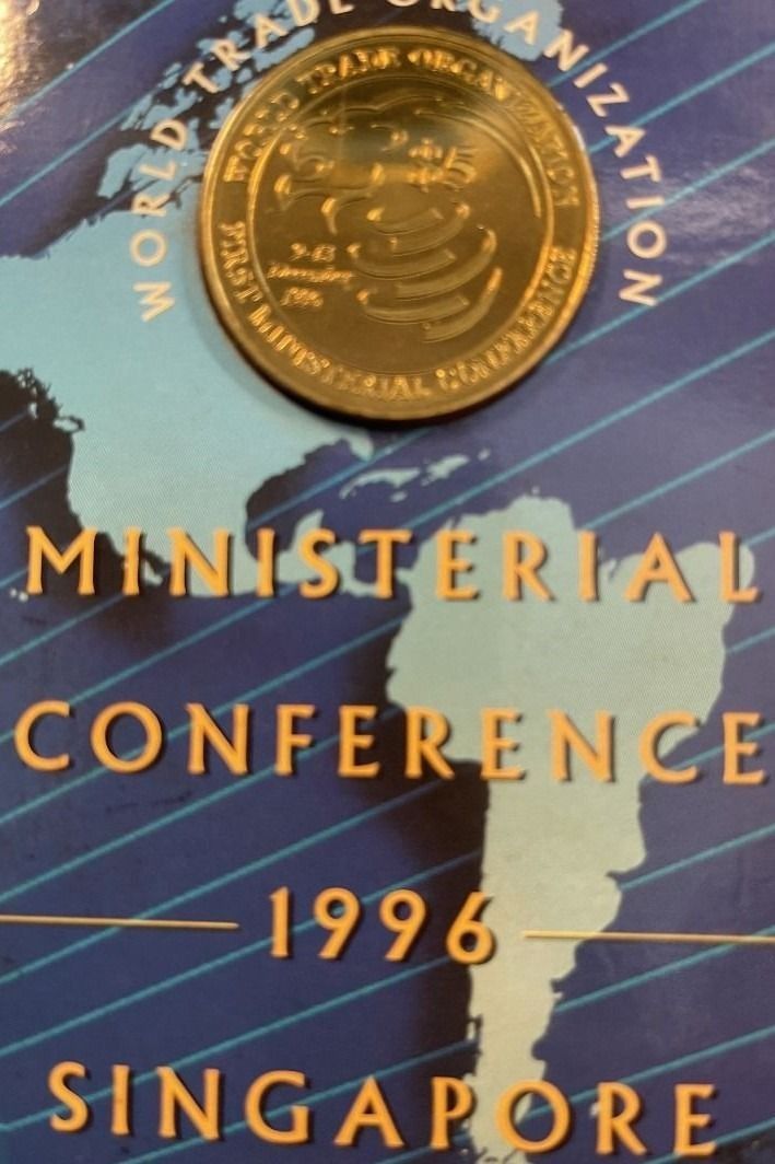 1996 Singapore CuNi Coin — WTO Ministerial Conference, Numista Rarity ...
