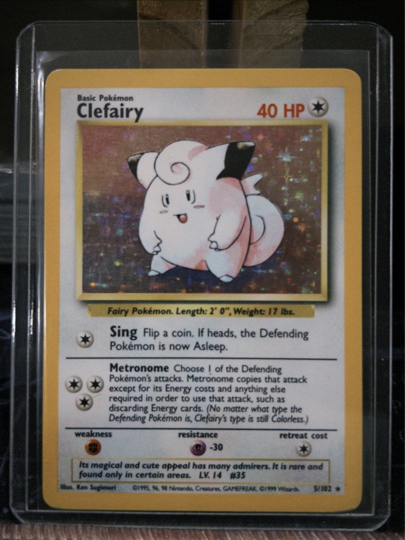 1999 Clefairy Holo - Base set unlimited, Hobbies & Toys, Toys & Games ...