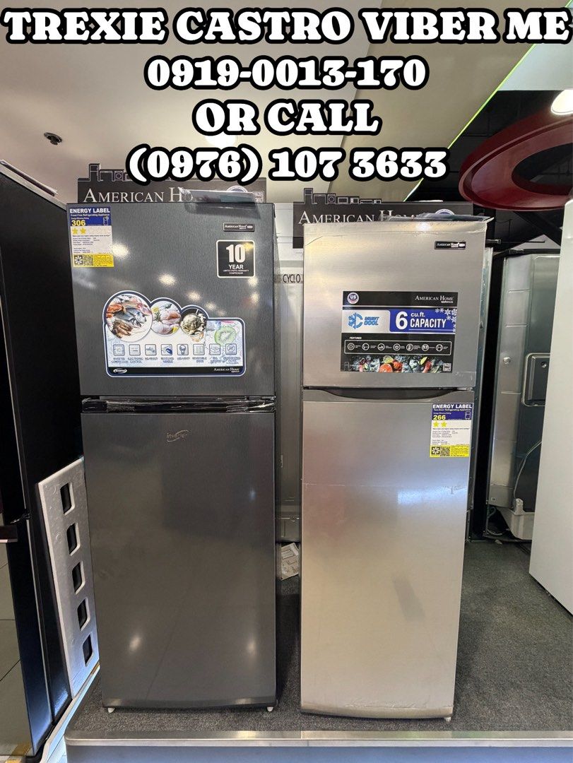 🟩 AMERICAN HOME REF TWO DOOR NO FROST INVERTER / AMERICAN HOME PERSONAL REF / AMERICAN HOME ...