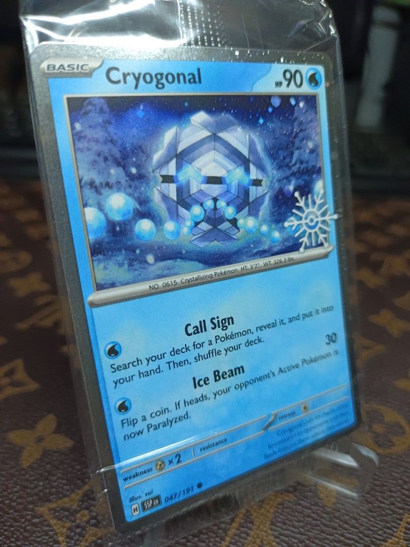 ️ Cryogonal (SEALED) - 047/191 Surging Sparks (Holiday Promo Snow ...