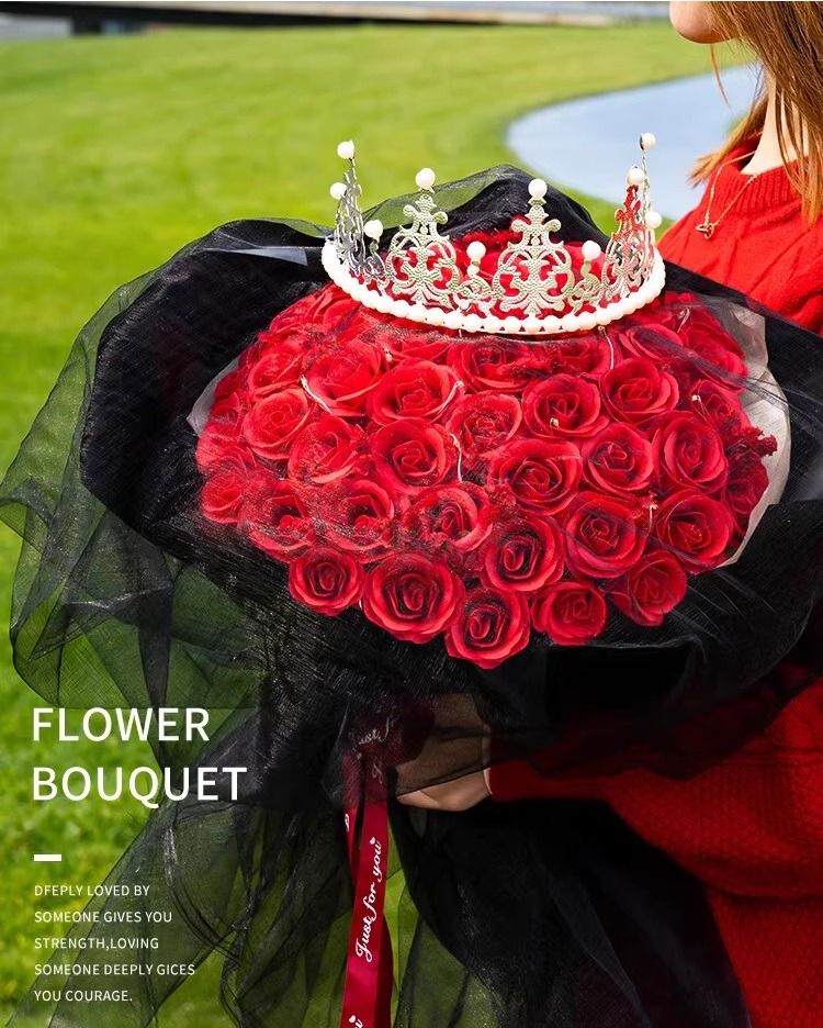 🌹 Premium 99 Princess Fairy Red Rose Bouquet for Birthday / Valentines ...