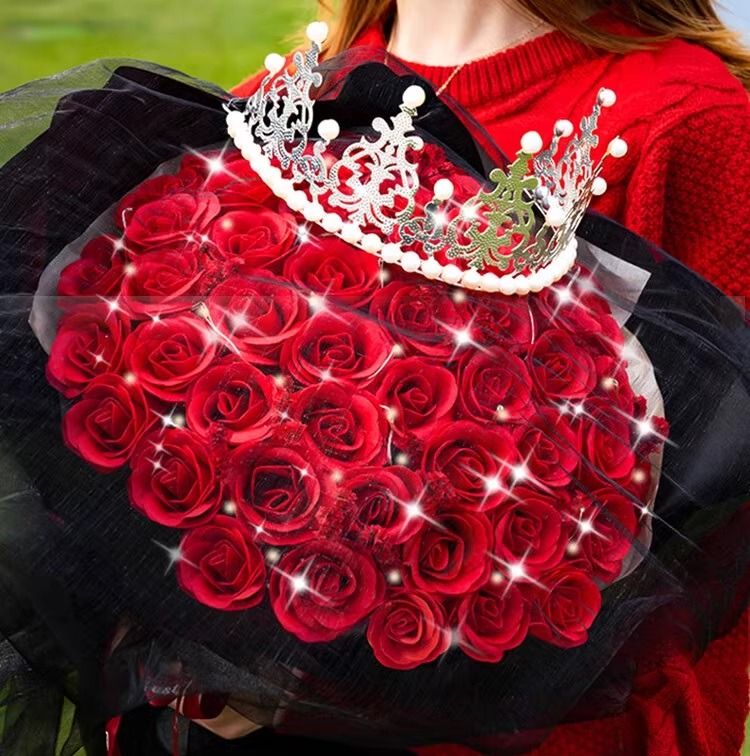 🌹 Premium 99 Princess Fairy Red Rose Bouquet for Birthday / Valentines ...
