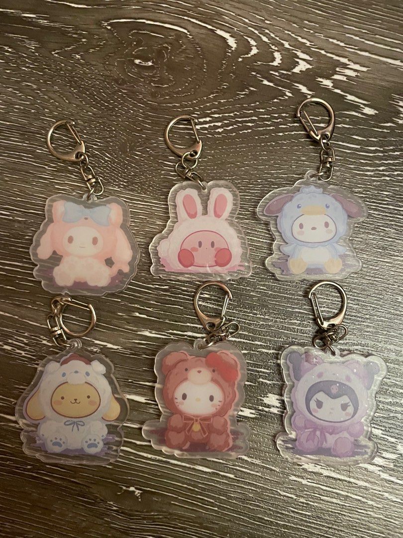 acrylic keychains Sanrio, Hobbies & Toys, Toys & Games on Carousell