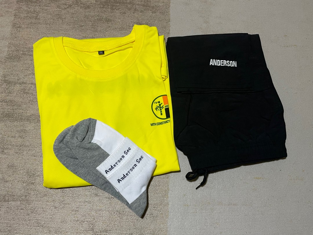 Anderson Secondary School PE Uniform, Men's Fashion, Tops & Sets ...