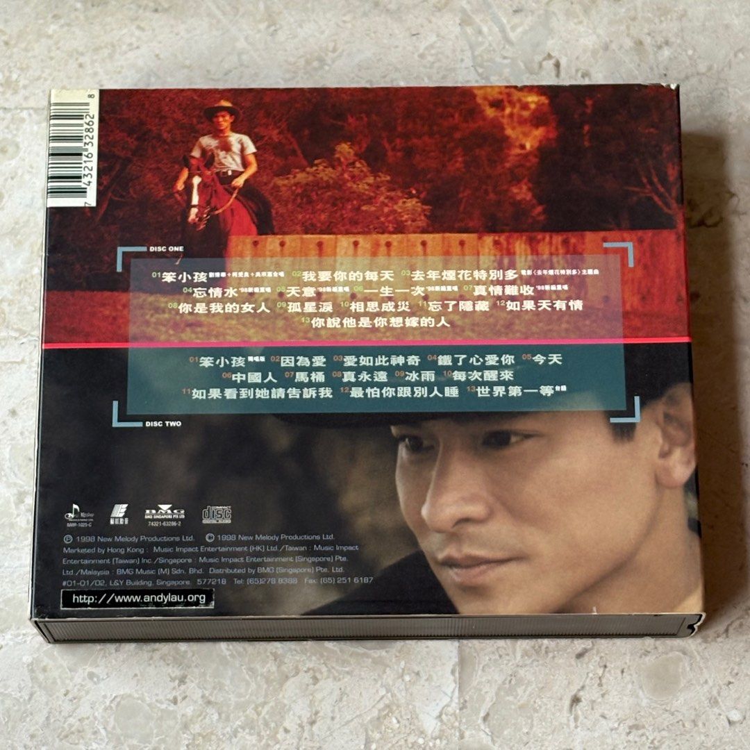Andy Lau 1993-1998 Mandarin Album, Hobbies & Toys, Music & Media, CDs ...
