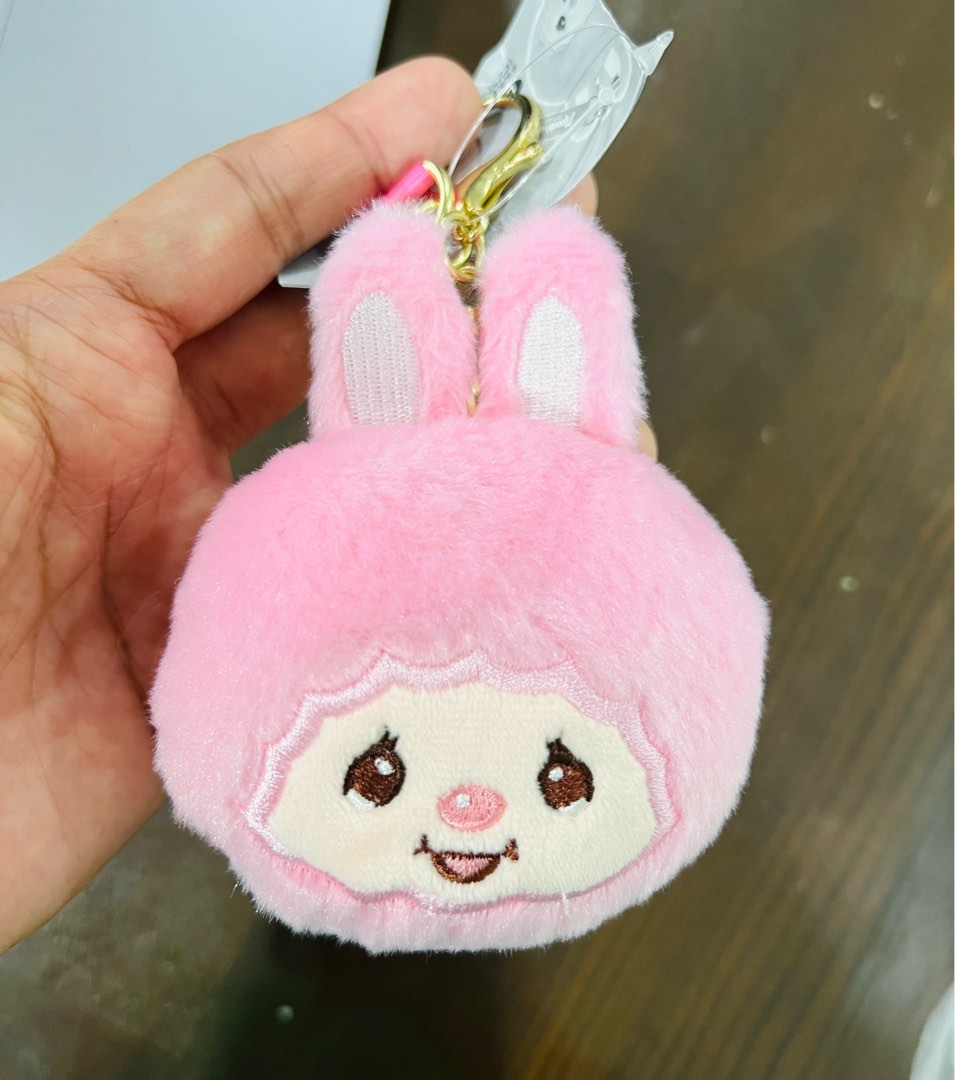 Authentic Monchhichi Pink Chimutan Face Plush Charm from Japan ...