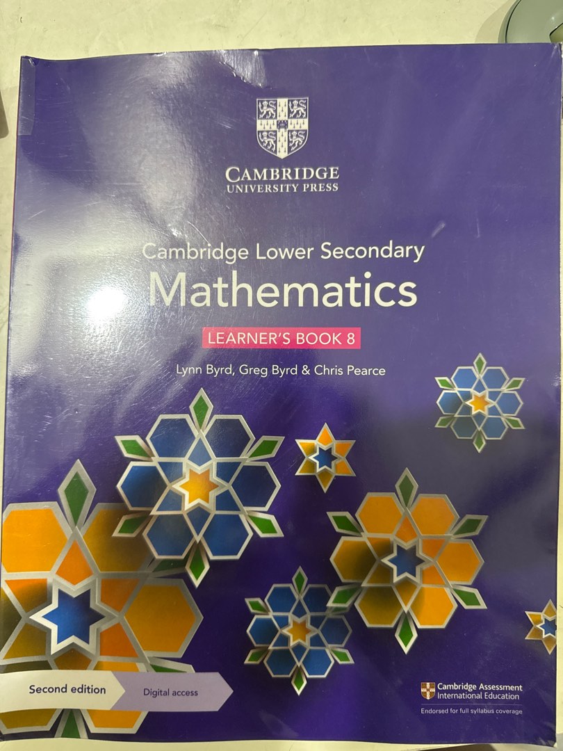 Cambridge Lower Secondary Mathematics Learner's Book 8, Hobbies & Toys ...