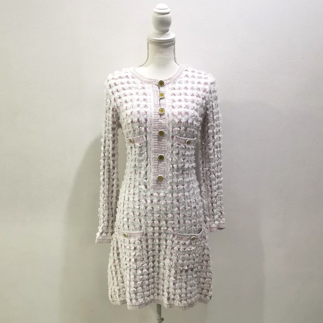 Chanel La Palsa Cruise ship series tassel floral dress, Luxury, Apparel ...
