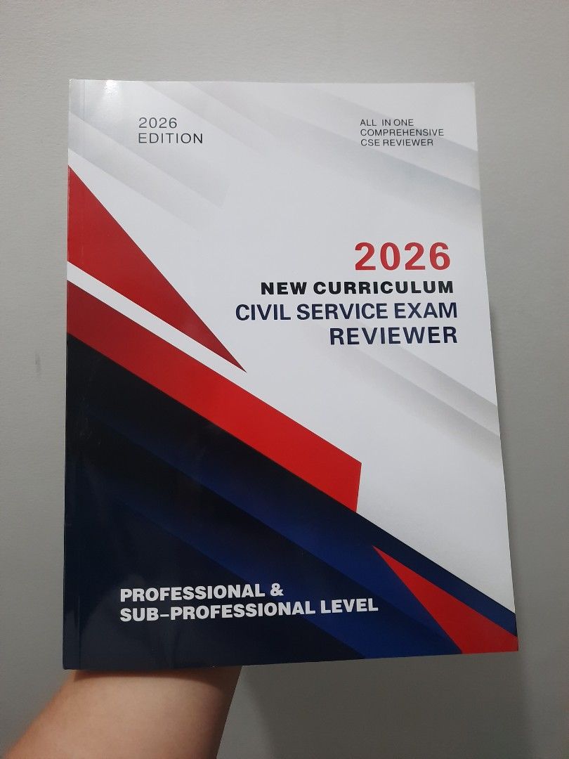 Civil Service Exam Reviewer 2026 New Curriculum Book, Hobbies & Toys ...