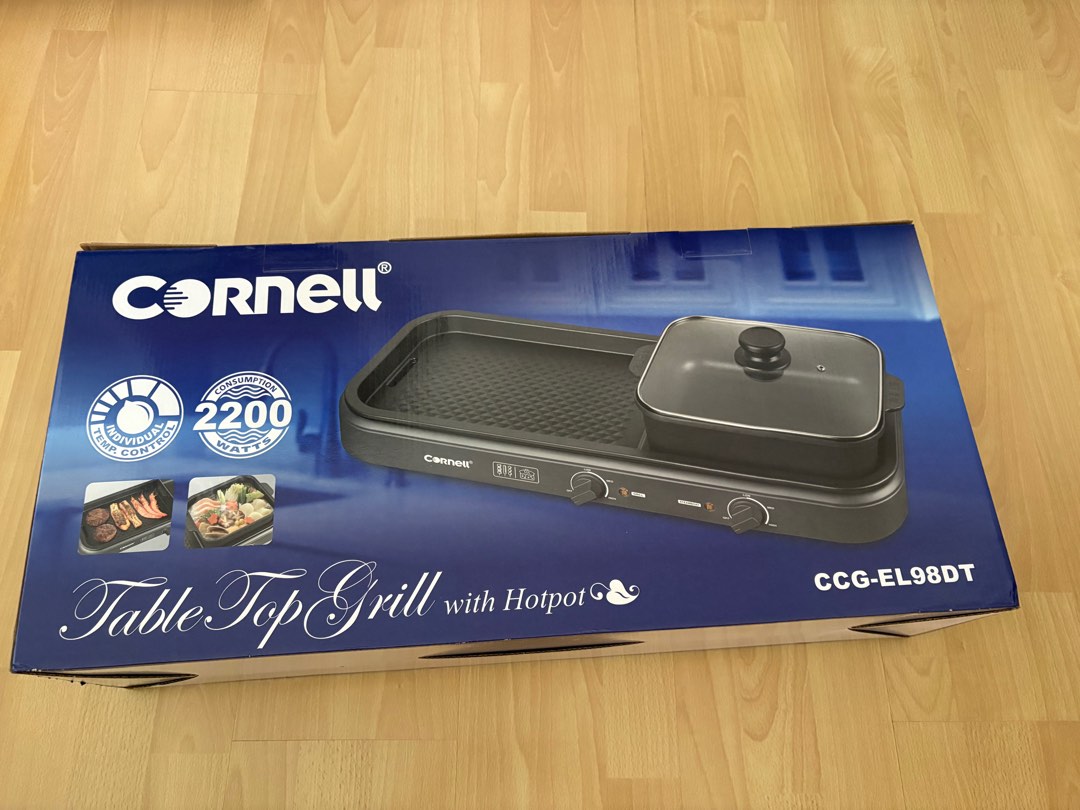Cornell Table Top Grill with Hotpot CCG-EL98DT, TV & Home Appliances ...
