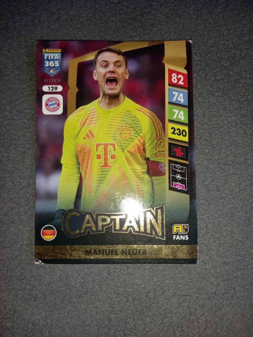 FIFA 365 Captain Manuel Neuer Trading Card, Hobbies & Toys, Toys ...