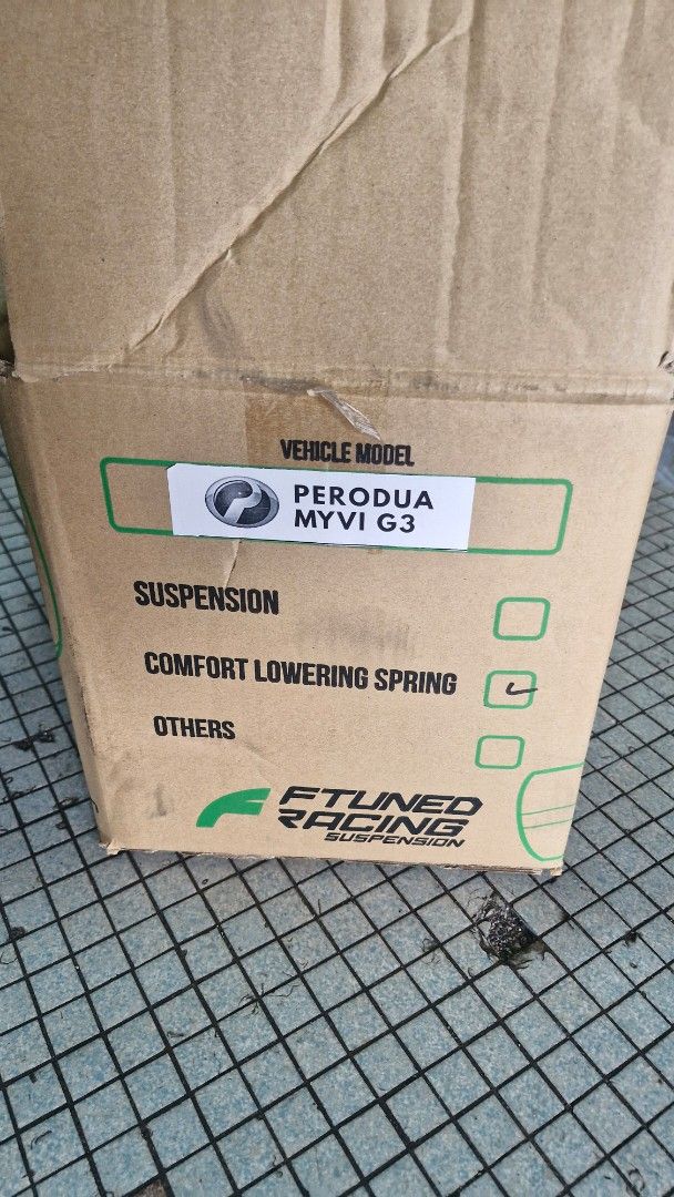 FTuned Sport Spring Myvi Gen3, Auto Accessories on Carousell