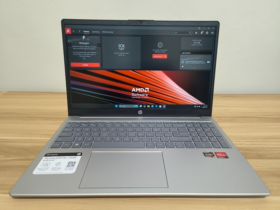 HP Laptop AMD Ryzen 5 7520u 8GB DDR5 512GB SSD Radeon Graphics IPS FHD ...