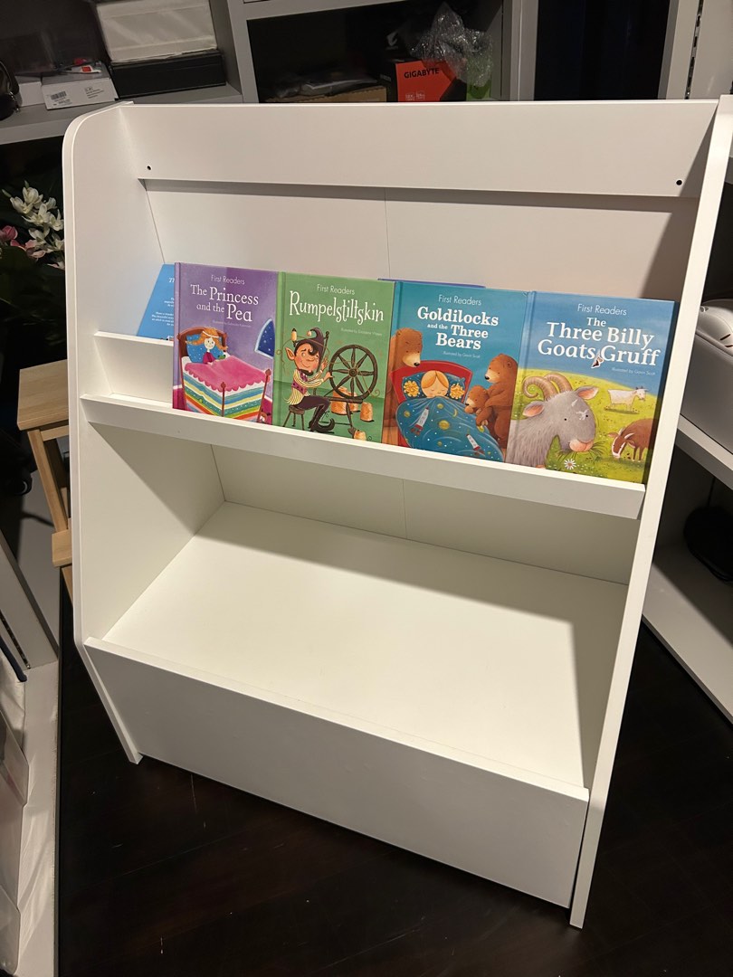 IKEA BERGIG White Kids Bookshelf, Furniture & Home Living, Furniture ...