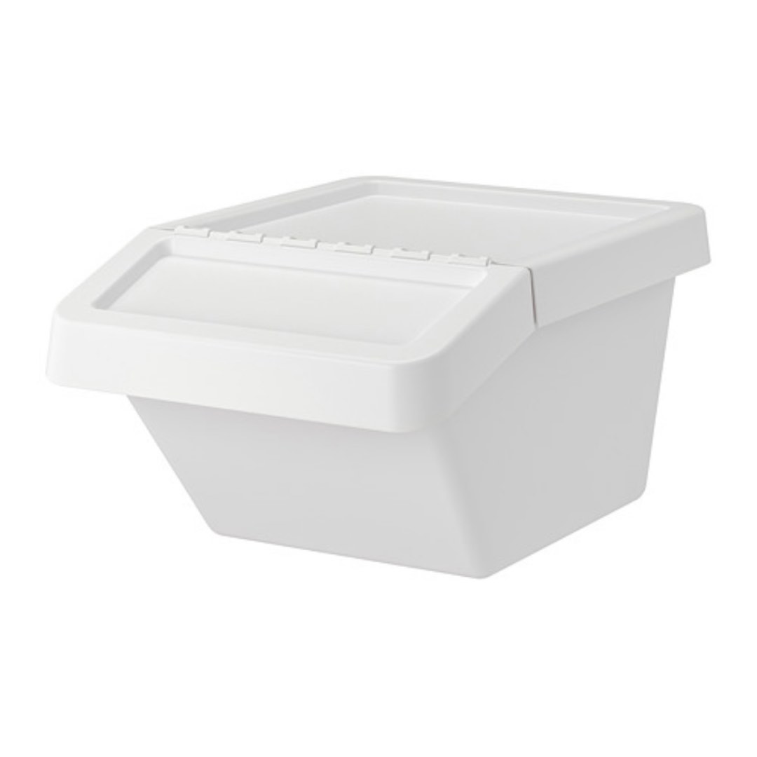 IKEA Sortera Storage Box with Lid 37L, Furniture & Home Living, Home ...