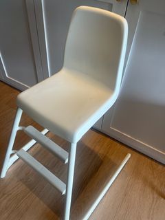 IKEA antilop White High Chair with Tray without steel legs, Furniture ...