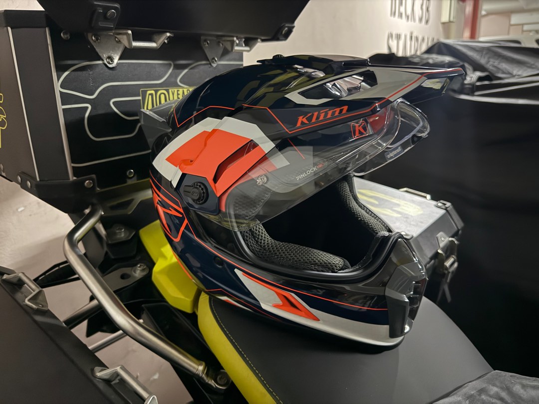 Klim krios Pro Rally Carbon enduro helmet M, Motorcycles, Motorcycle ...