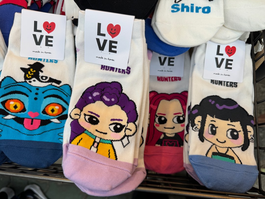 Kpop demon Hunters Korean Socks - Brand New, Women's Fashion, Watches ...