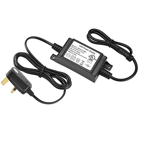 LED Driver Adapter 12W 12V, LED Power Supply Waterproof IP67, Low ...