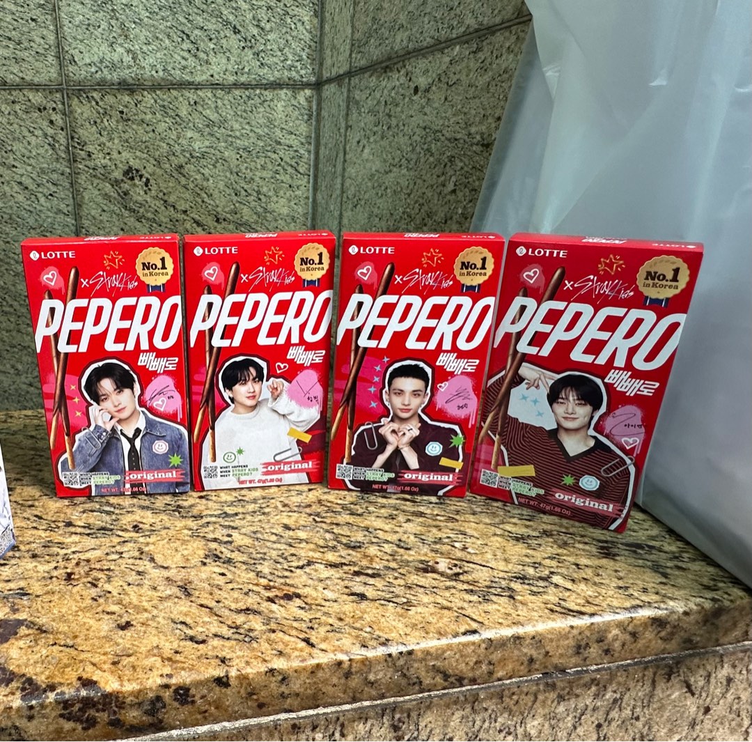 LOTTE x Stray Kids Pepero Original, Hobbies & Toys, Memorabilia ...