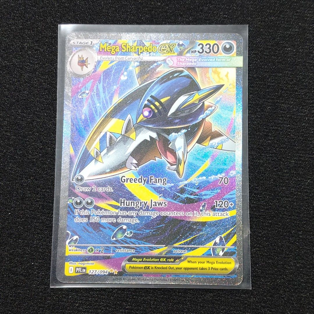 Mega Sharpedo EX SIR, Hobbies & Toys, Toys & Games on Carousell